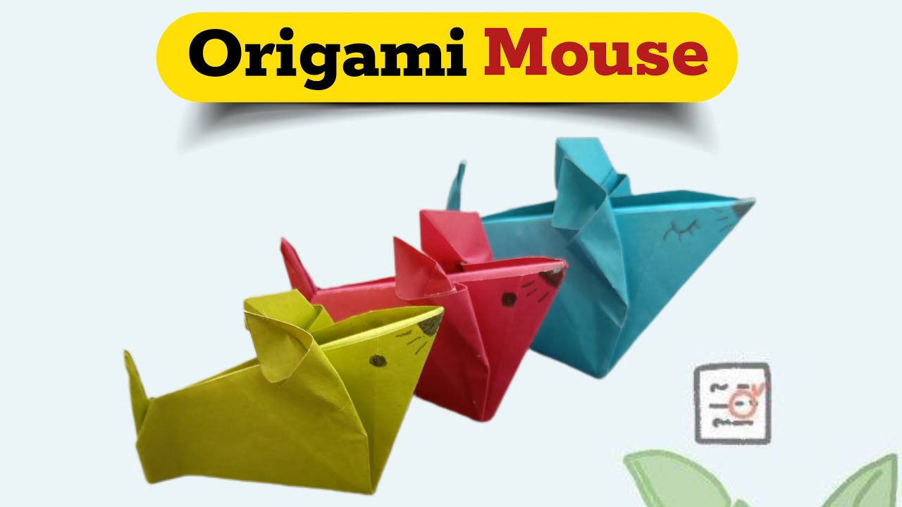 Origami Mouse Tutorial - Easy Step by Step (Includes common search terms) - YouTube