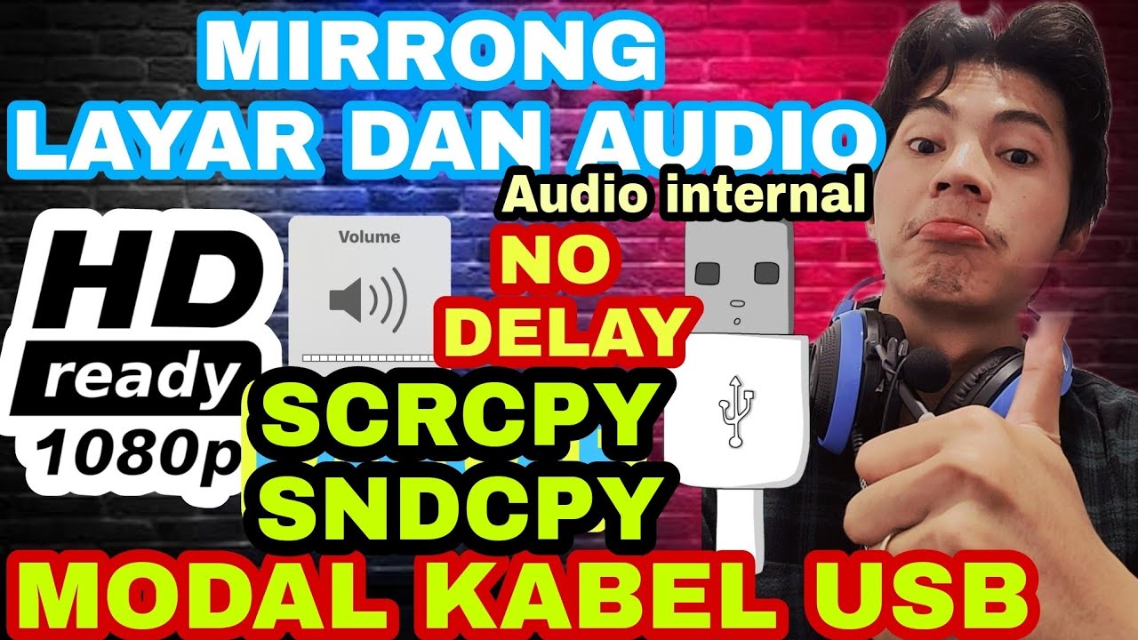 mirroring Hp ke PC/LAPTOP tersimpel GRATIS, audio internal lancar no delay. SCRCPY SNDCPY - YouTube