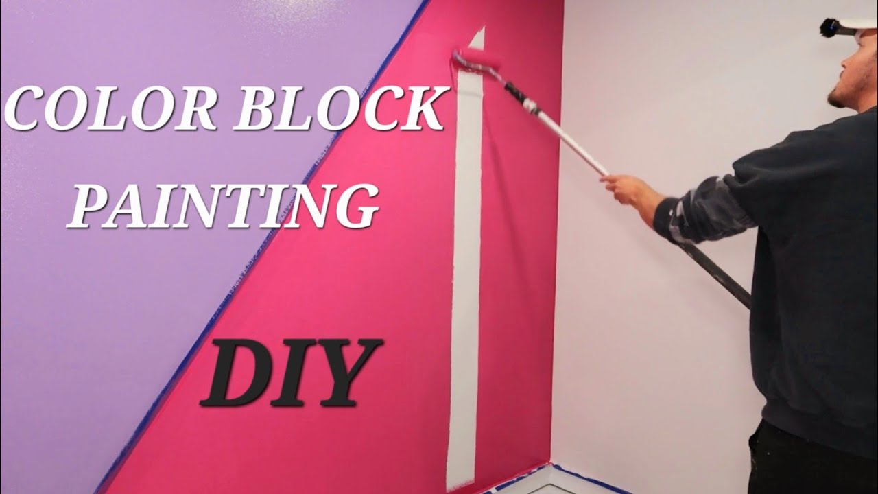 Satisfying Color Block Painting! DIY - YouTube