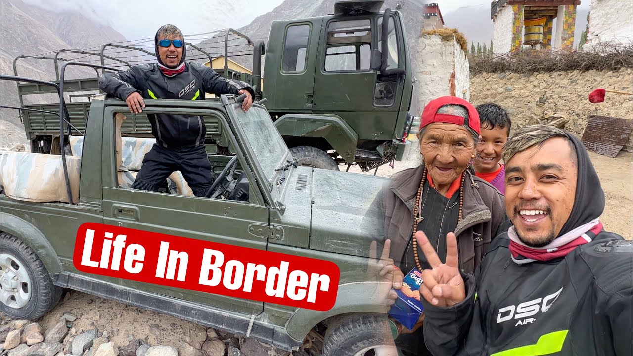 Life In India Pakistan Border Area LOC | Leh Ladakh Solo Ride | - YouTube