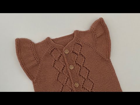 Fırfırlı (baklava model) örgü yelek yapımı