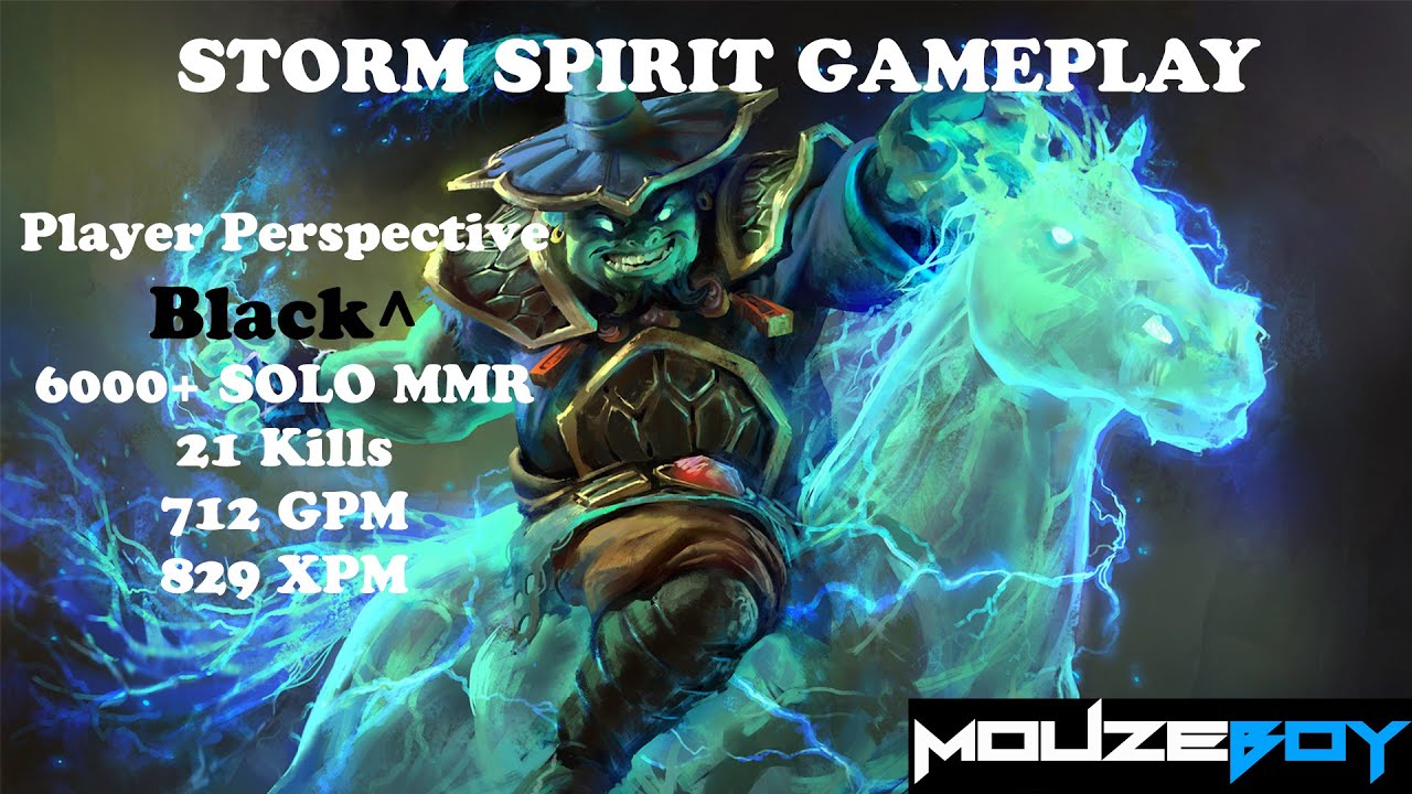 Dota 2 - How to play Storm Spirit | Player Perspective | Black^ 6000 ...