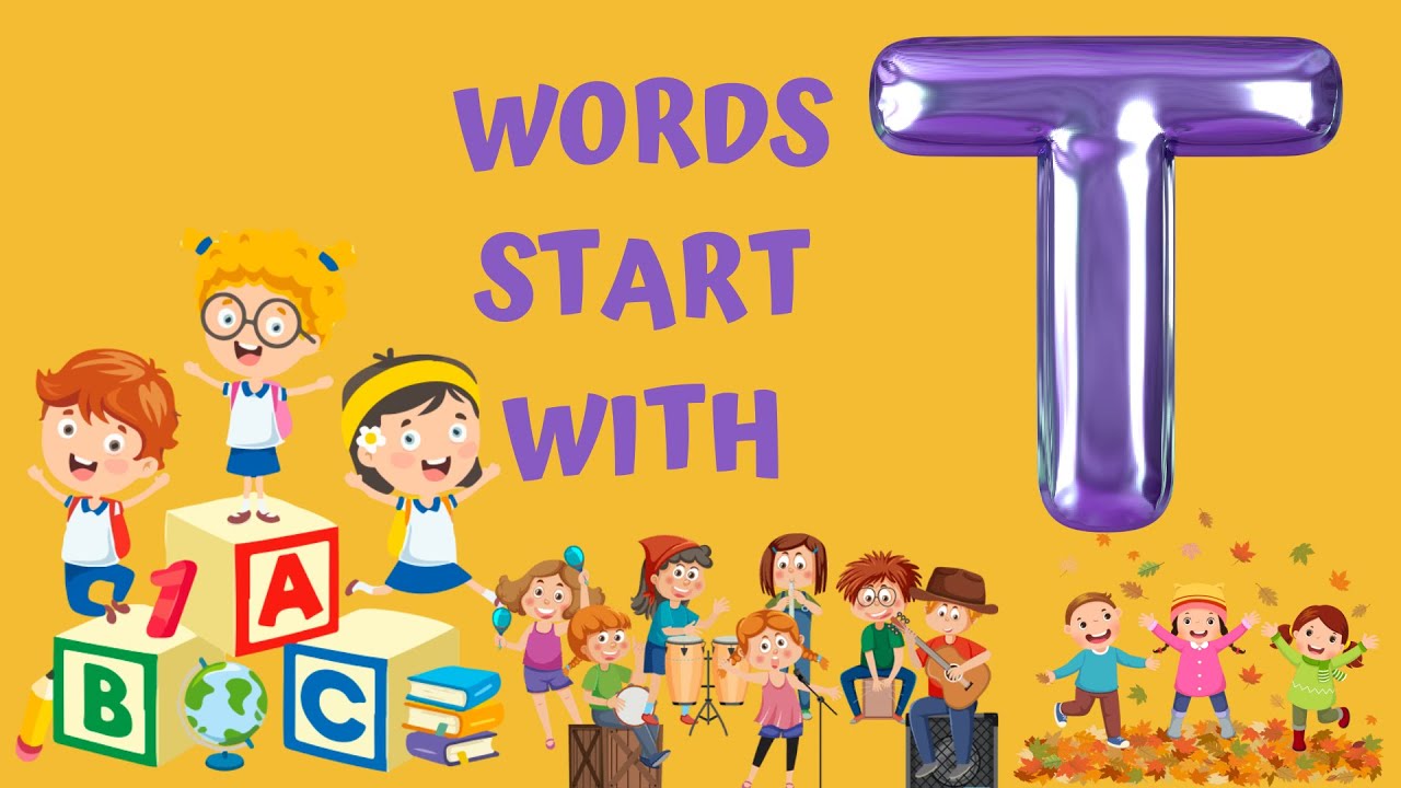 WORDS START WITH LETTER T||ENGLISH WORDS WITHPICTURE - YouTube
