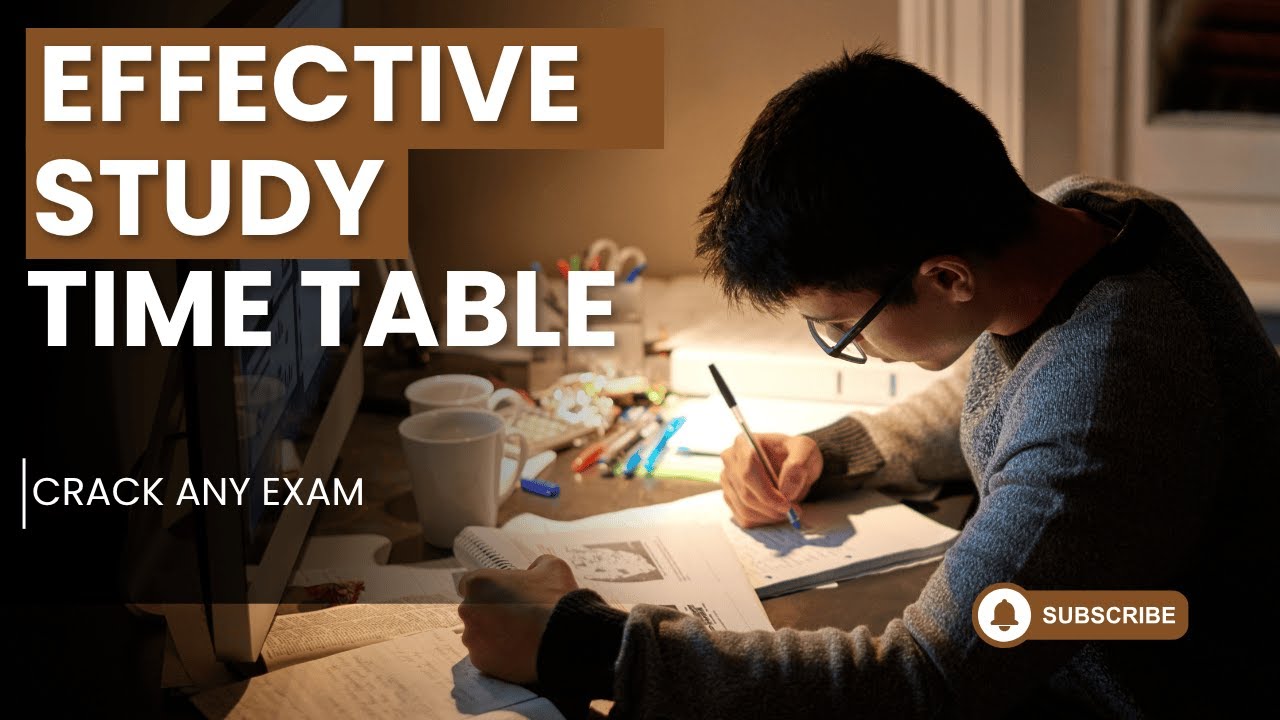 Perfect Study Timetable ⏰ | For Students & Working Professionals - YouTube