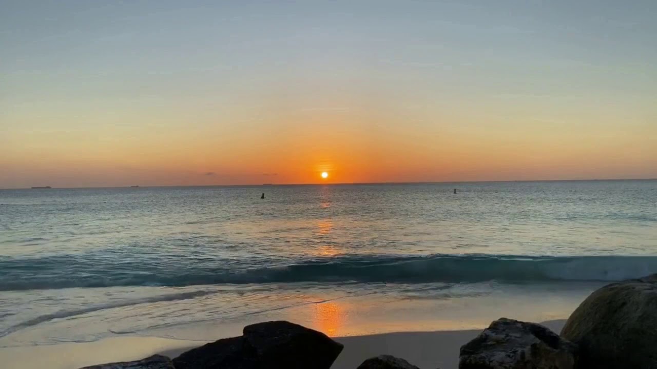Relaxing Sound of Ocean Waves with Sunset II Relaxing Sounds of Earth ...