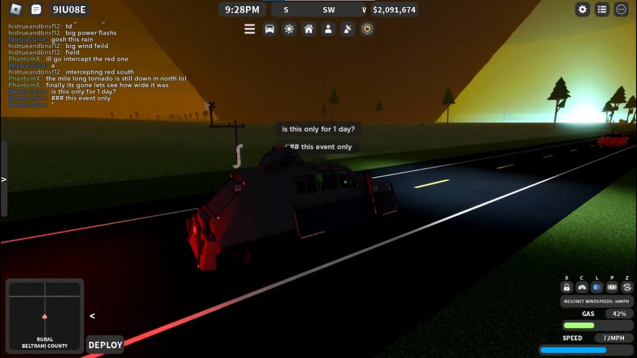 Twisted (BETA) (Roblox) Part 227 (140+ MPH, EF2 Tornado) - YouTube