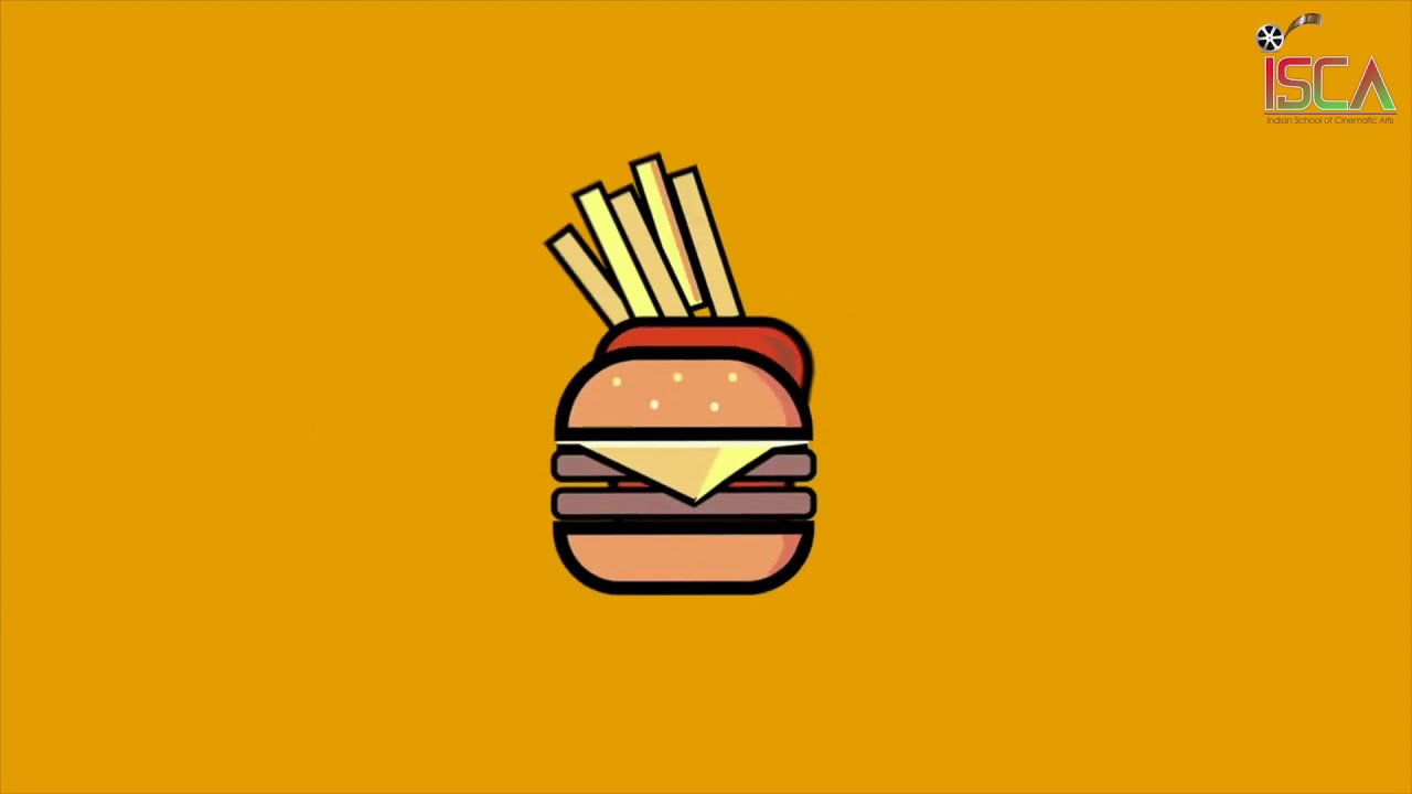 2d motion graphics burger in aftereffects - YouTube