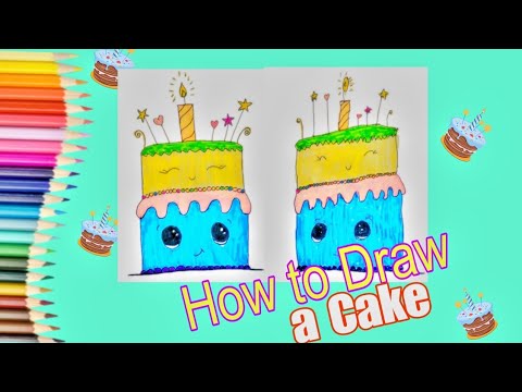 How to draw a Cake🍰🎂/Sweeten Your Creativity with This Delectable Cake ...