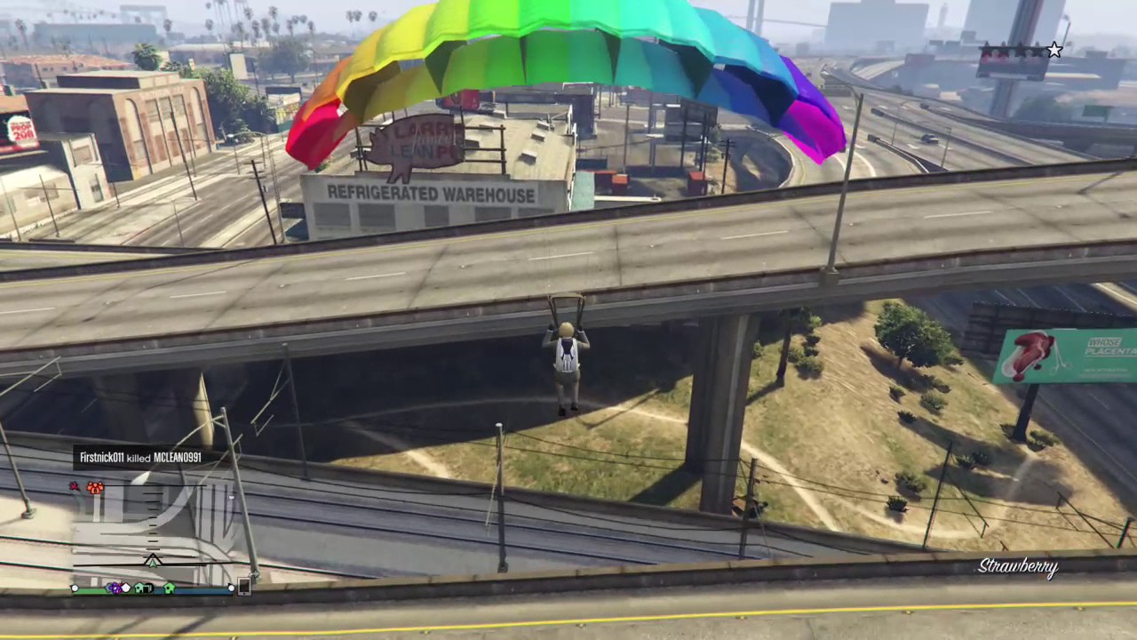 Grand Theft Auto V parachute - YouTube