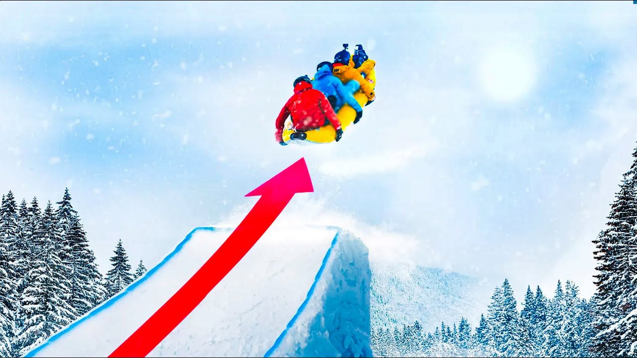 We Built A MASSIVE Sled Jump - YouTube