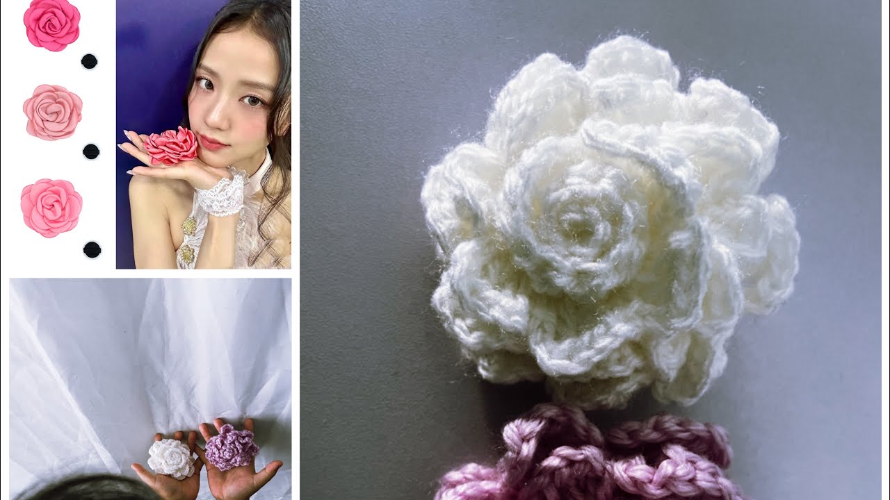 Jisoo Flower Ring Crochet #JisooFlowerringချည်ထိုးနည်း #jisooflowerring ...