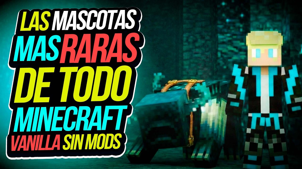 Cómo tener las MASCOTAS más RARAS de Minecraft (Warden, Devastadores ...