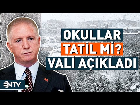 İstanbul'da Okullar Tatil Mi? Vali Davut Gül Açıkladı | NTV