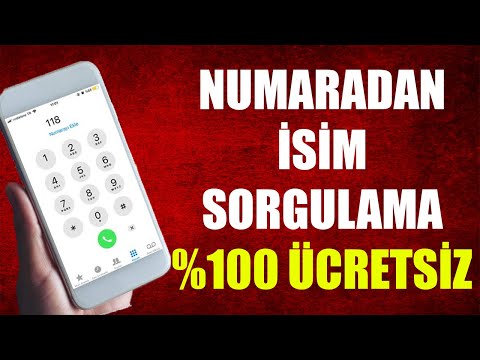 BEDAVA NUMARA SORGULAMA ( %100 İŞE YARIYOR !!!)