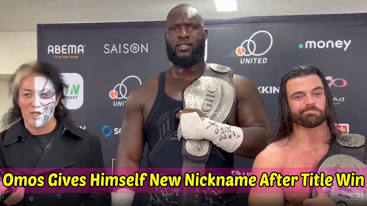 Omos Gives Himself New Nickname After GHC Tag Team Title Win in Pro ...