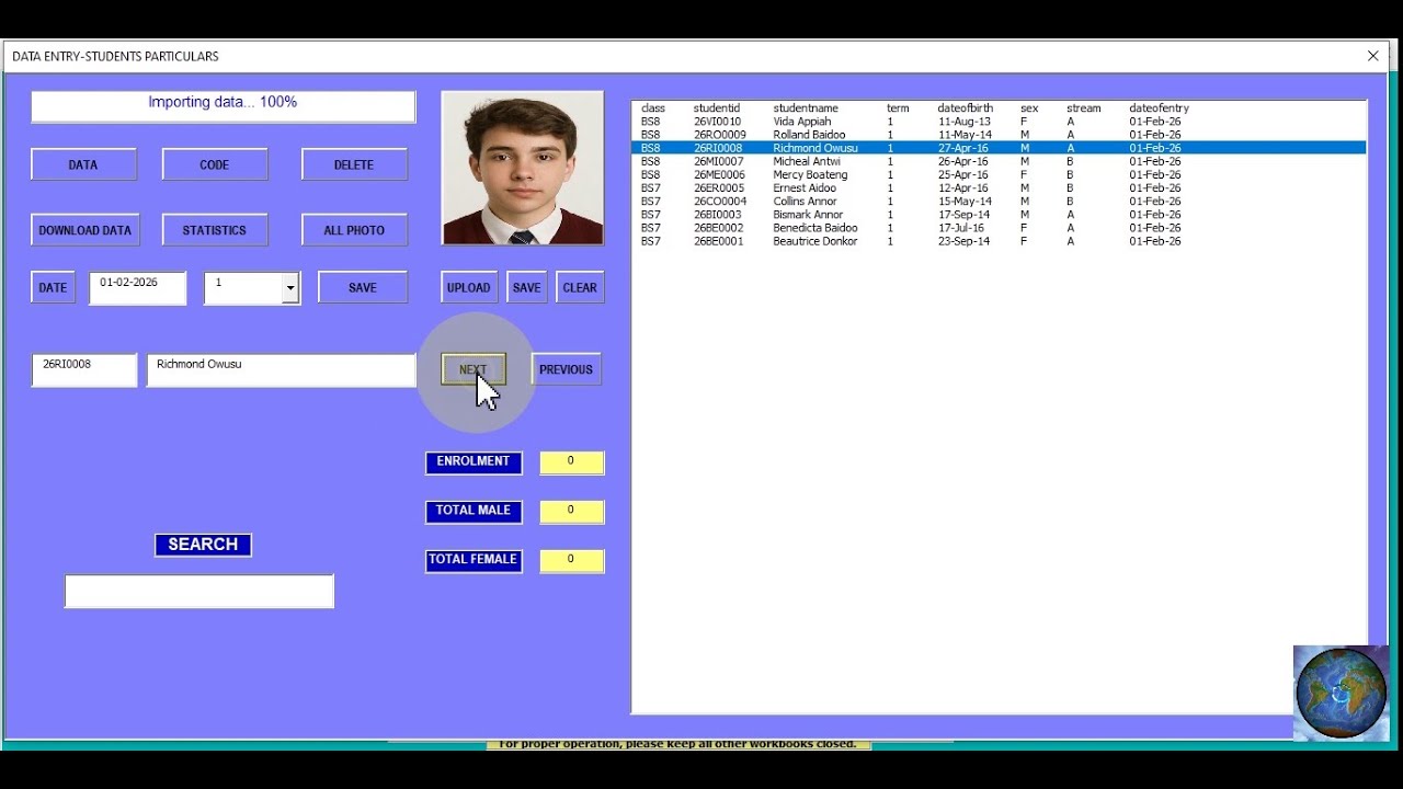 Excel School Management System | Made Simple - YouTube