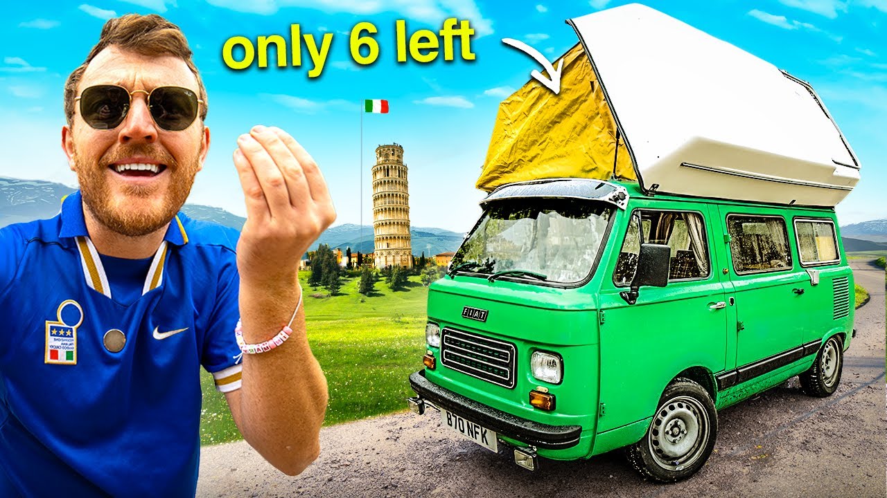 Camping in £7000 VINTAGE Italian Camper Van - YouTube