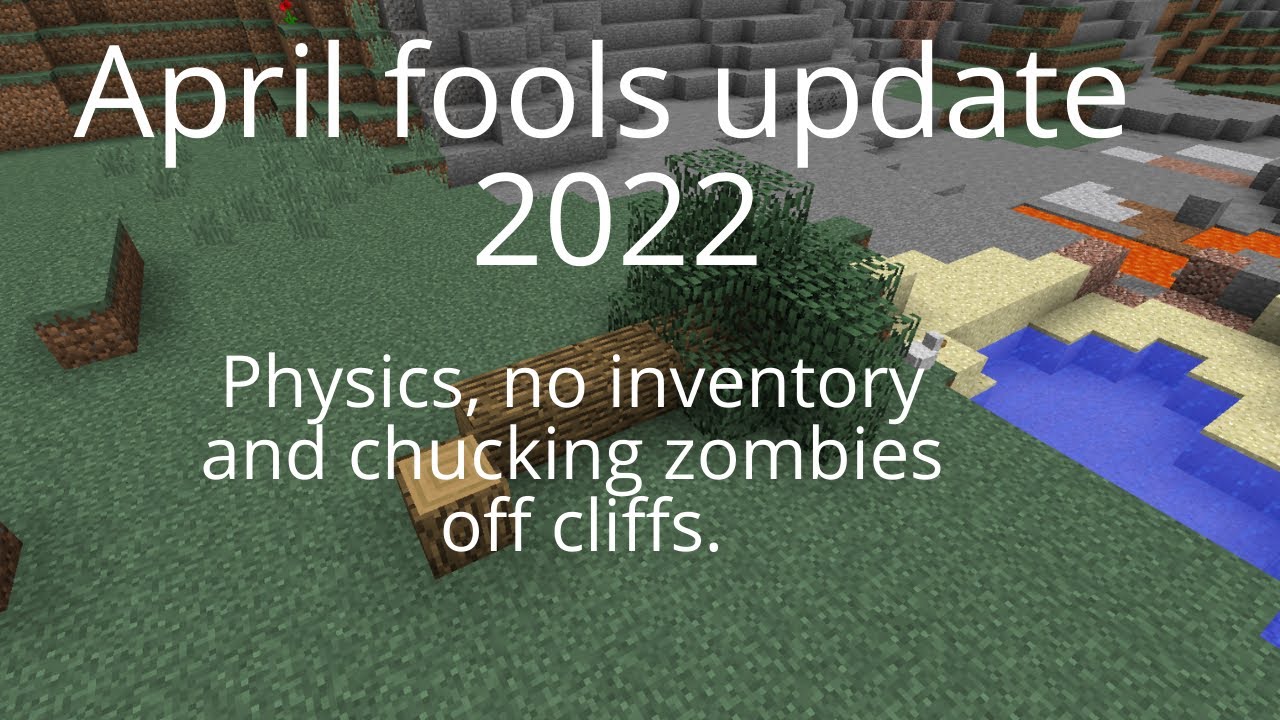 Minecraft april fool's update 2022! | PurpleEntity11 - YouTube