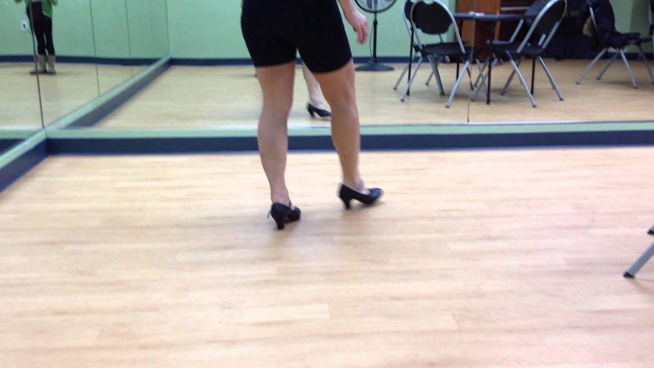 Triple time step with a pull back - YouTube