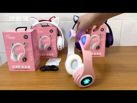 CASQUE BLEUTOOTH OREILLE DE CHAT nadiagift