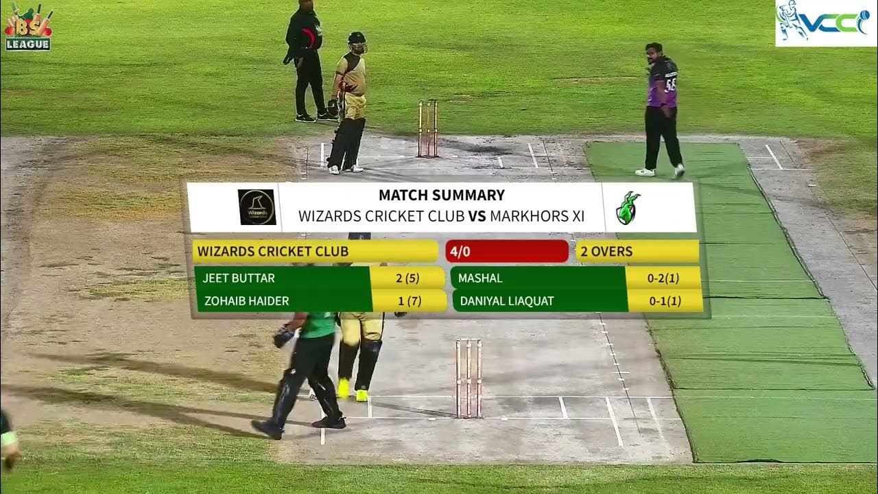 26 October 2024 || Wizards Cricket Club vs Markhors XI || BS Saturday Slammers 18 - Final - YouTube