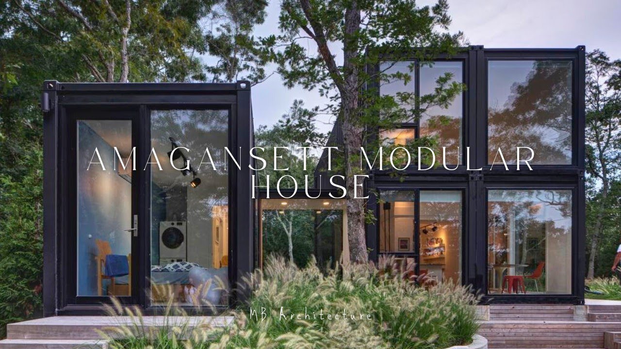 Summer Home Design Built With Six Shipping Containers - YouTube