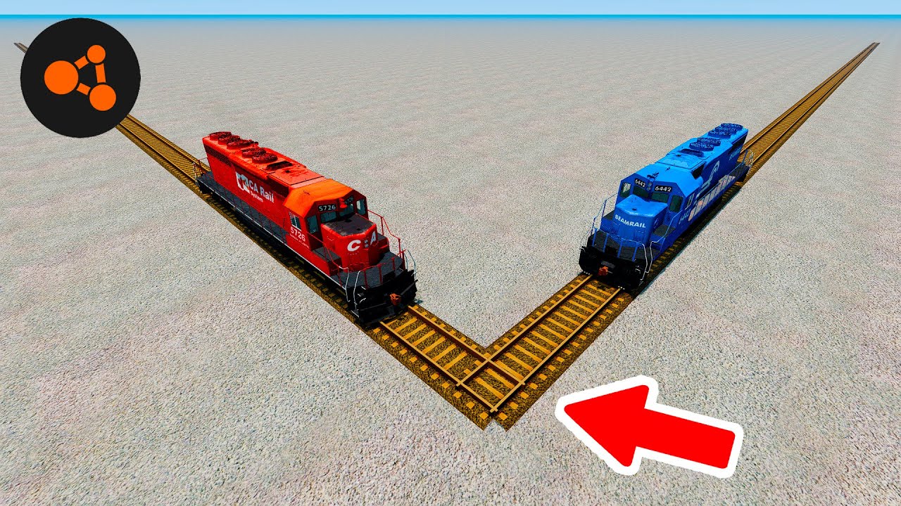 IMPOSSIBLE RAILS | TWO TRAINS OPPOSITE EACH OTHER ON A SHARP TURN [Best ...
