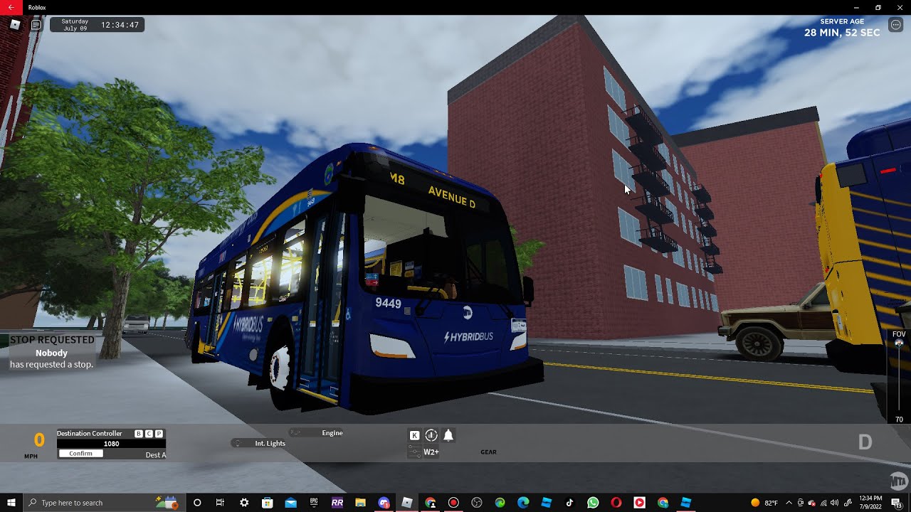 MTA Roblox : 2021 XDE40 9449 : M8 : West St | Ave D - YouTube