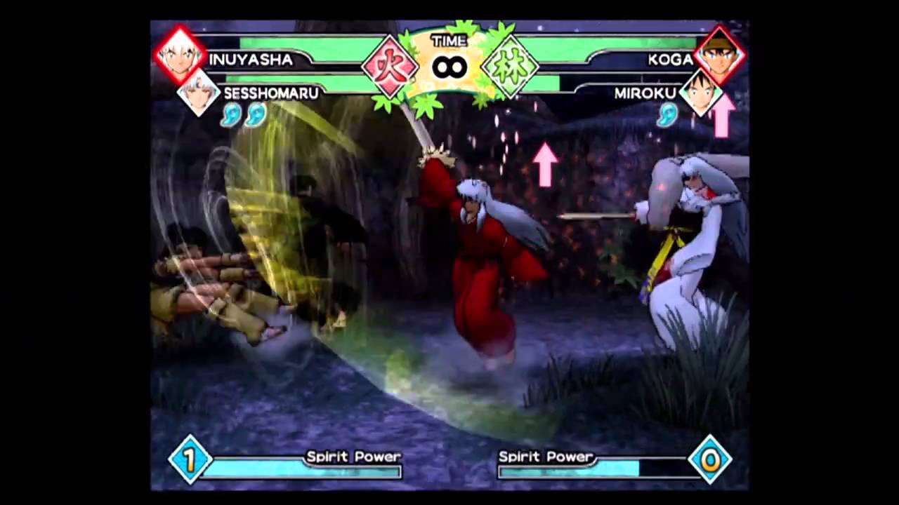 InuYasha Feudal Combat - Sesshomaru & InuYasha vs Koga and Miroku - YouTube