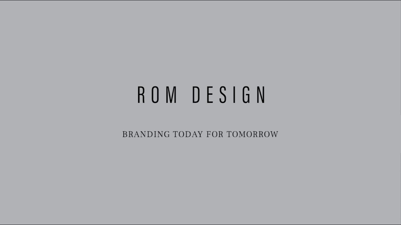 ROM DESIGN Showreel (2012 - 2022) — Branding Today for Tomorrow - YouTube