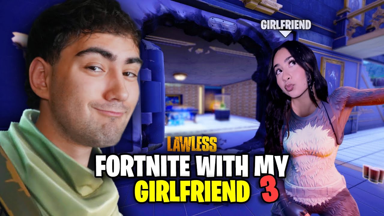 Playing Fortnite With My GIRLFRIEND p3 - YouTube