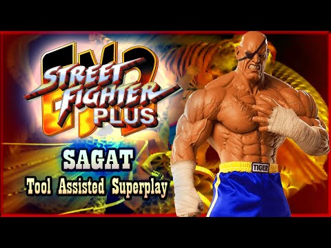 【TAS】STREET FIGHTER EX2 PLUS (PSX \\ 1999) - SAGAT