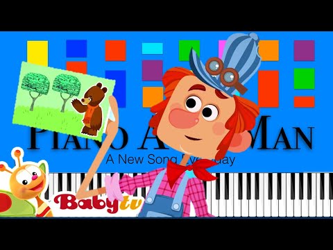 BabyTV - The Post Train Slow EASY Medium 4K Piano Tutorial - YouTube