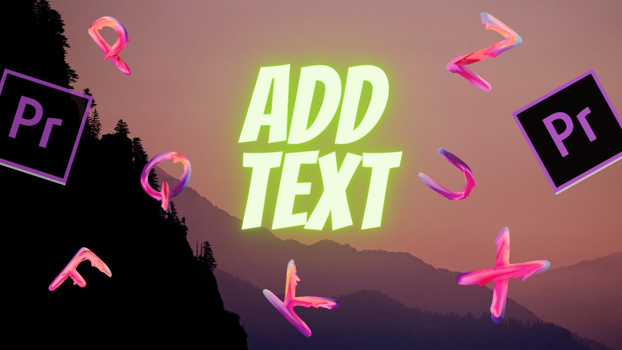 ADOBE PREMIERE PRO | How To Add Text Tutorial - മലയാളം | - YouTube