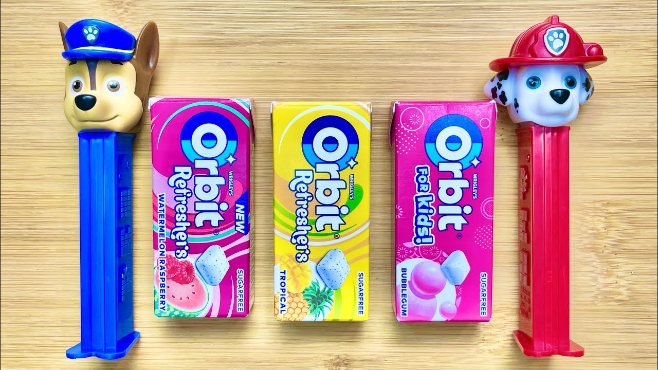 Satisfying Video | Unpacking Orbit and Paw Patrol Cutting ASMR - YouTube