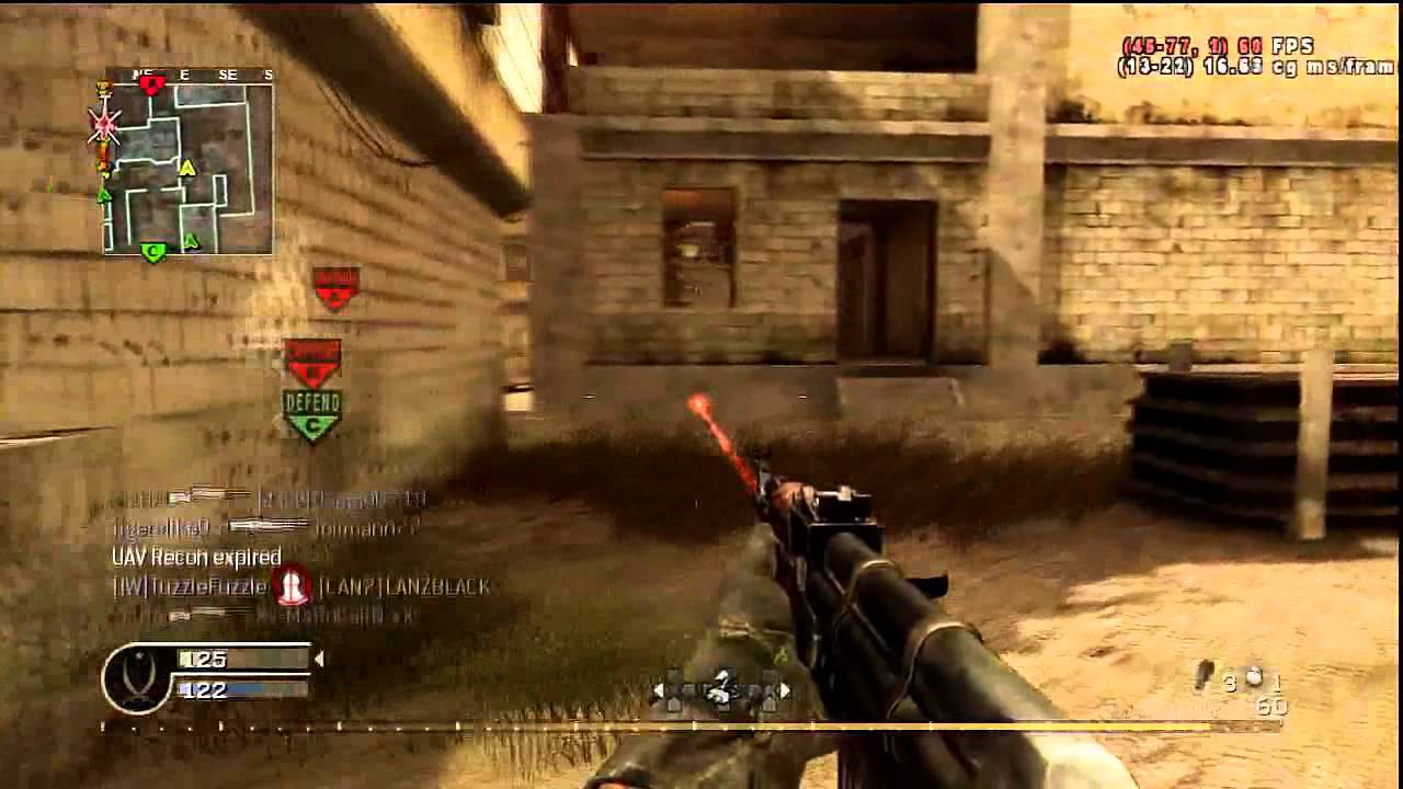 Cod4 laser on my gun - YouTube