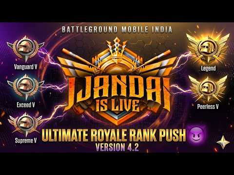 Get ready for Ultimate royal rank push Welcome to JANDA is live #pubgmobile #bgmi #madanop