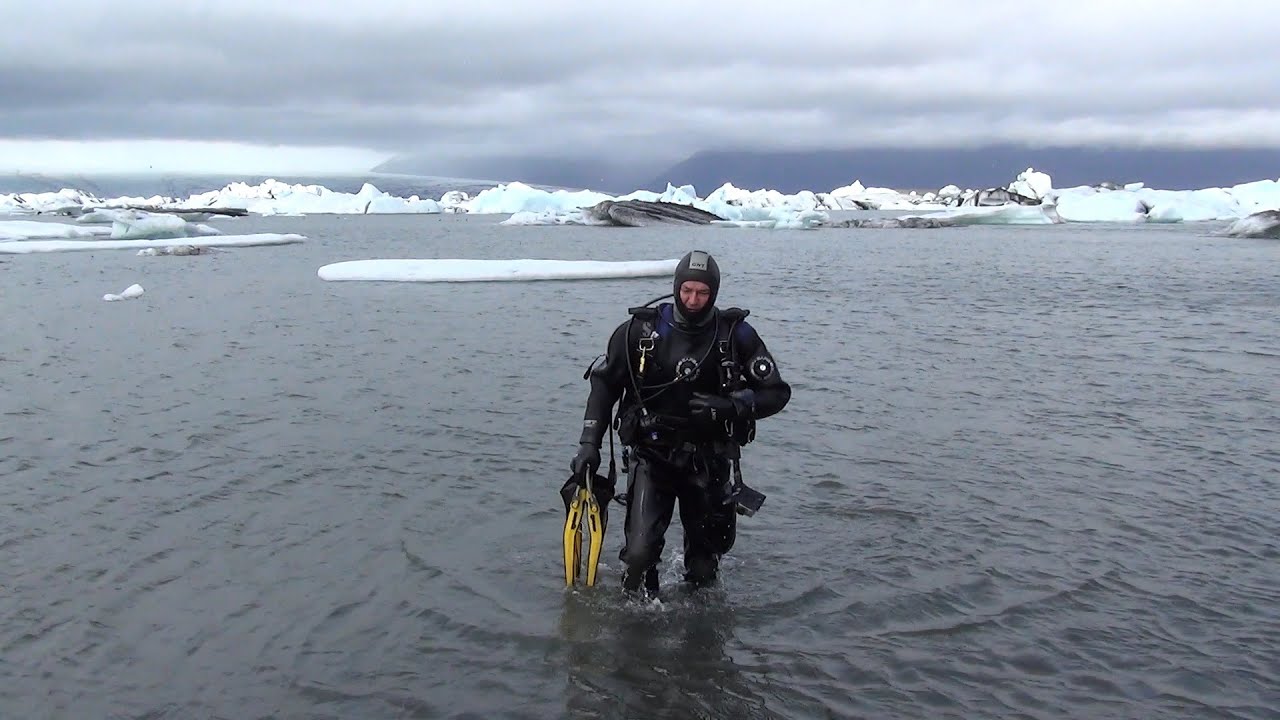 Diving Iceland: 5min at Jökulsárlón - YouTube