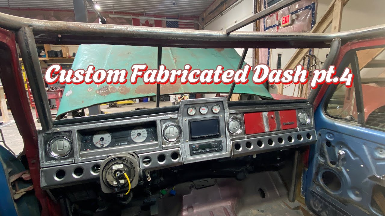 Custom Fabricated Dash pt.4 Dentside Ford F350 Crew Cab Project, 6.0L ...