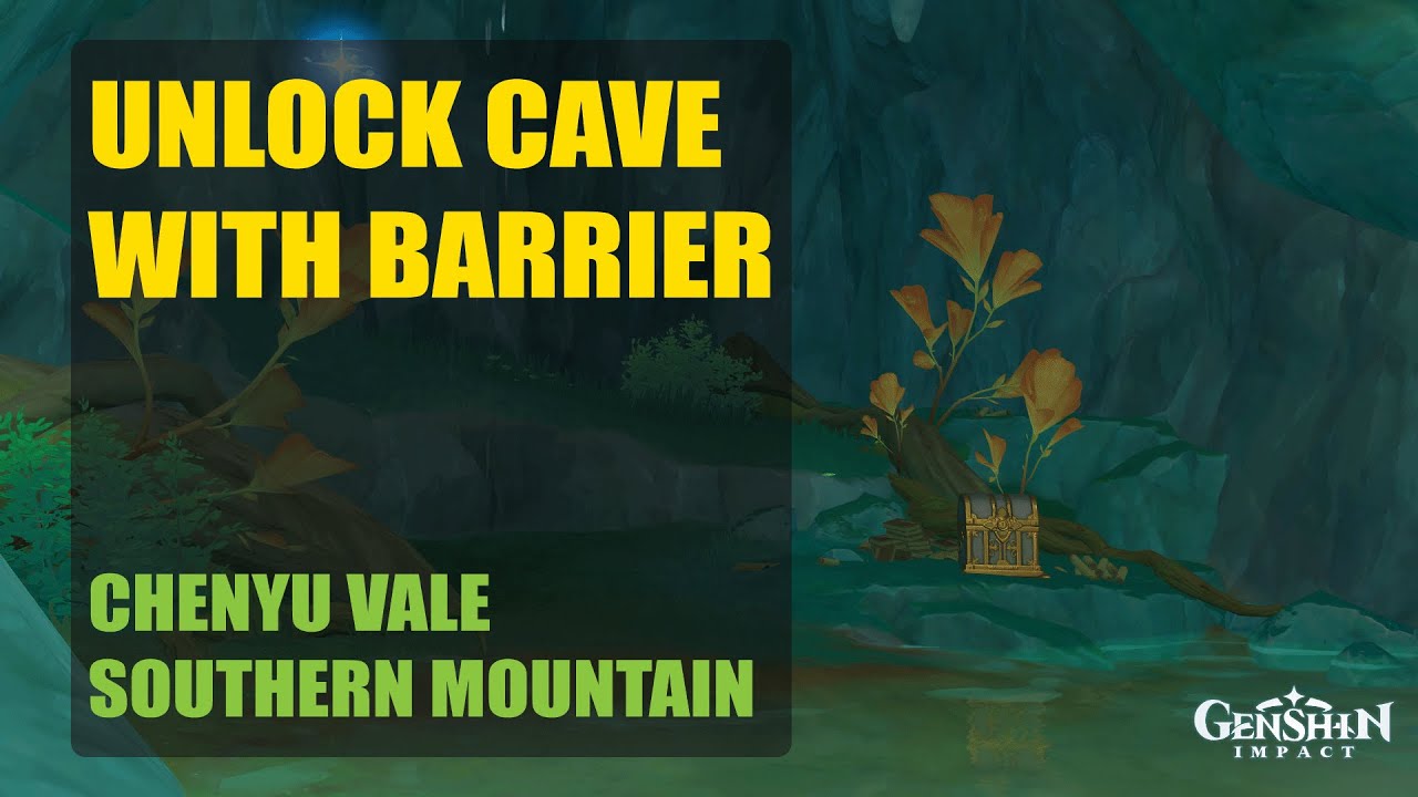 Unlocking the Cave with Barrier in Chenyu Vale | Genshin Impact - YouTube