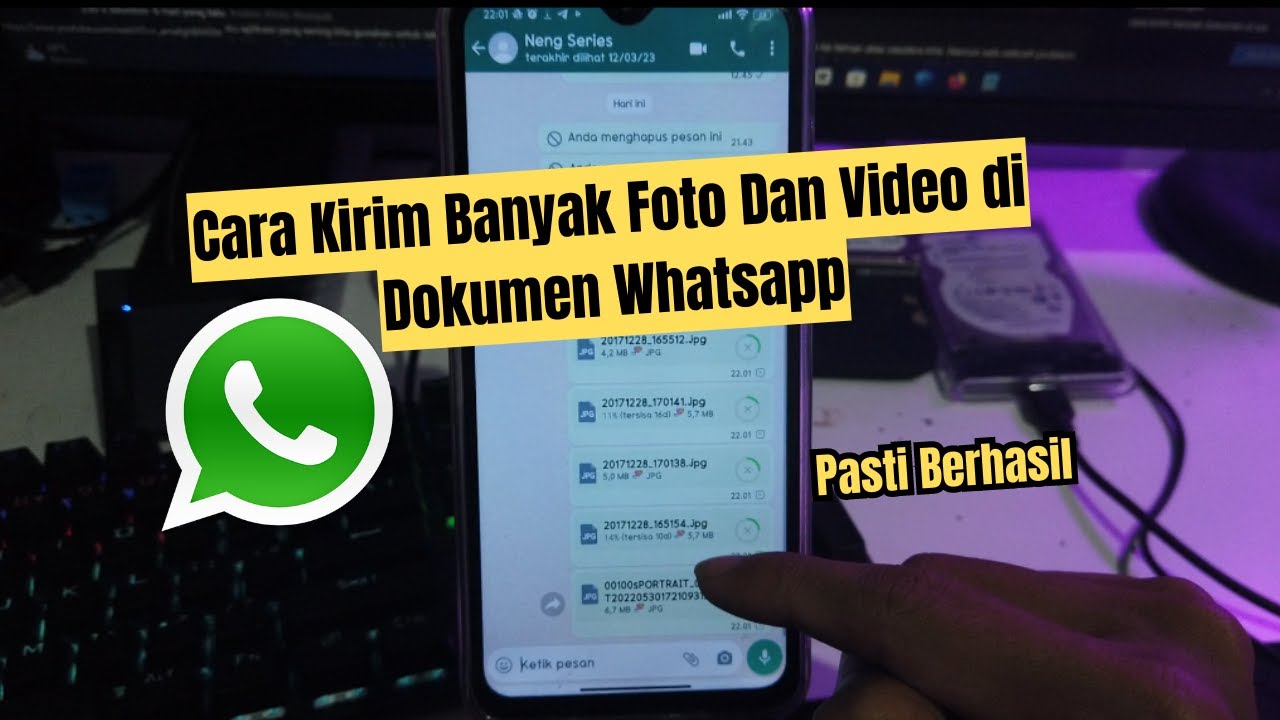 Cara Kirim Banyak Foto Dan Video di Dokumen Whatsapp - YouTube