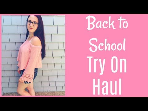 TRY ON BACK TO SCHOOL CLOTHING HAUL | Allie Young