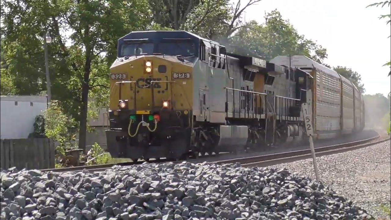 CSX M216 Autorack Train from Rittman, Ohio September 10, 2022 - YouTube