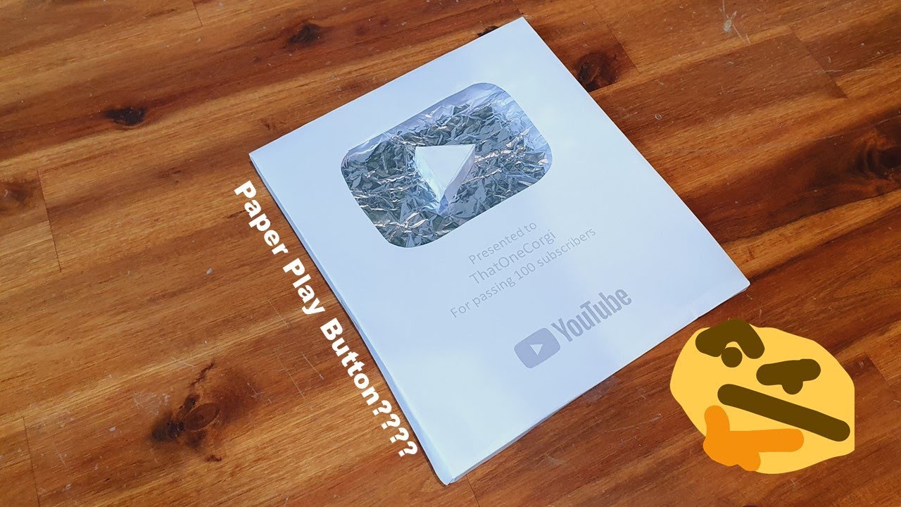 100 SUBS SPECIAL || Paper Play button? - YouTube