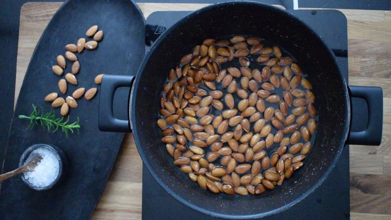 Salte mandler - sunn snacks med 2 ingredienser - hannelene.no - YouTube