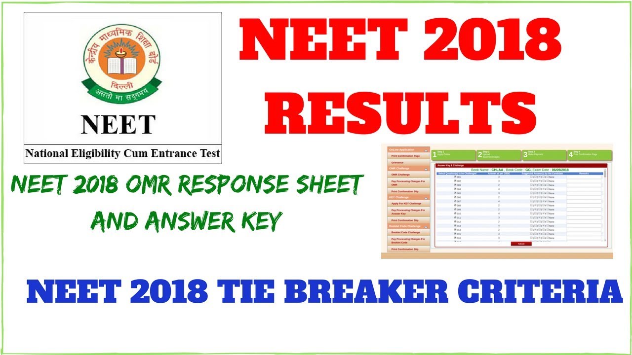 NEET 2018 Result Date || NEET 2018 OFFICIAL ANSWER KEY || CHALLENGE FOR ...