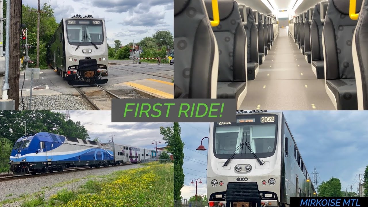 My first ride on the EXO CRRC cars from Montreal-Ouest to St-Jérôme ...