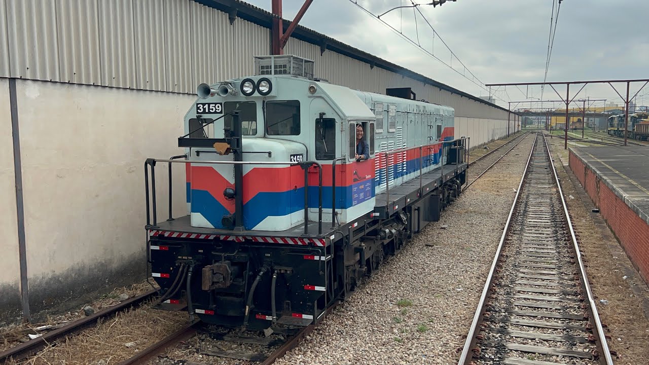 Manobra GE U20C #3159 - CPTM - YouTube