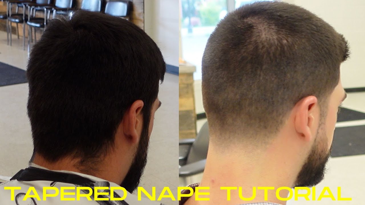 BARBER TUTORIAL: How to taper the neckline for thick coarse hair - YouTube