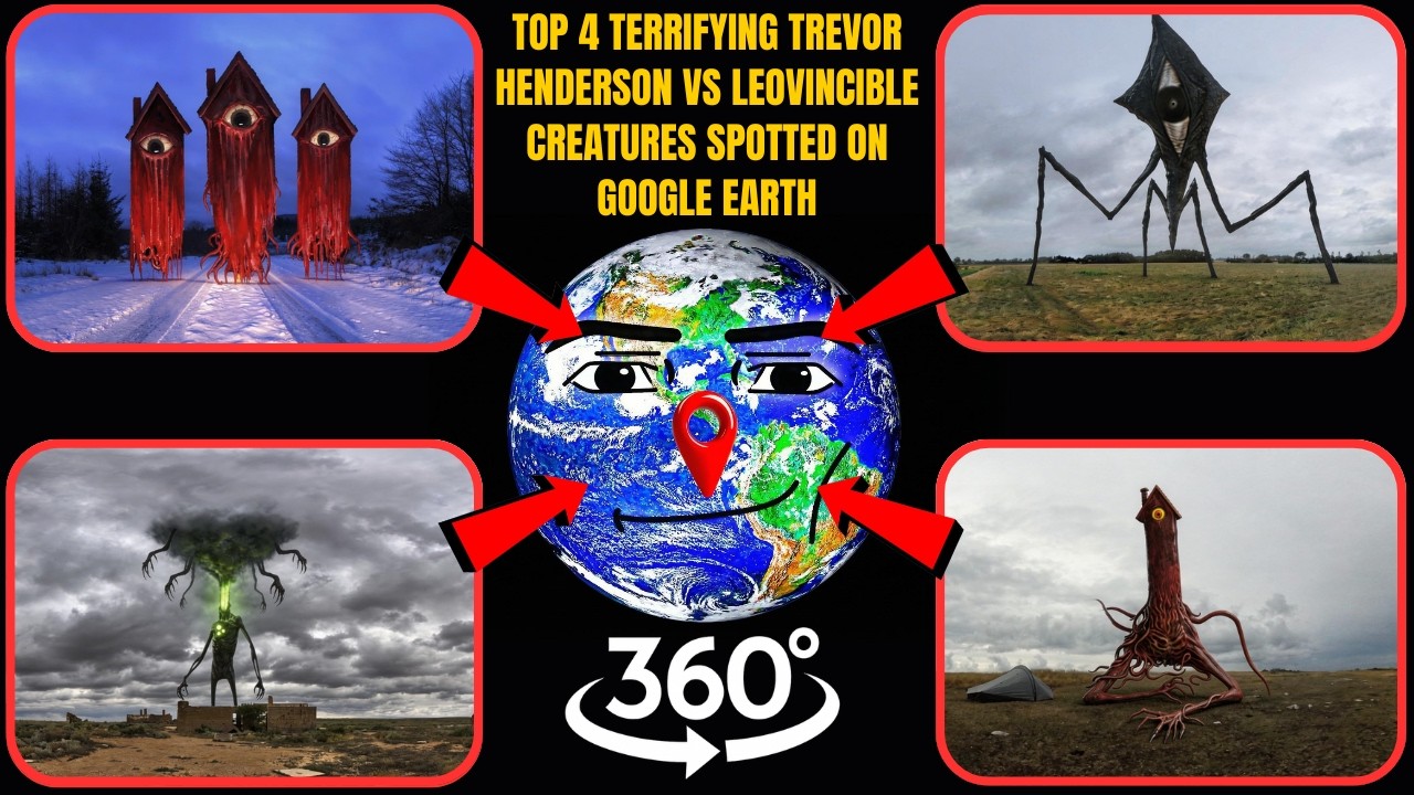 VR 360° - Top 4 Terrifying Trevor Henderson vs Leovincible Creatures ...